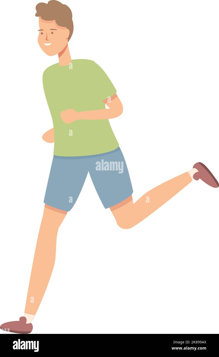 Morning run icon cartoon vector. Street workout. Park sport Stock ...