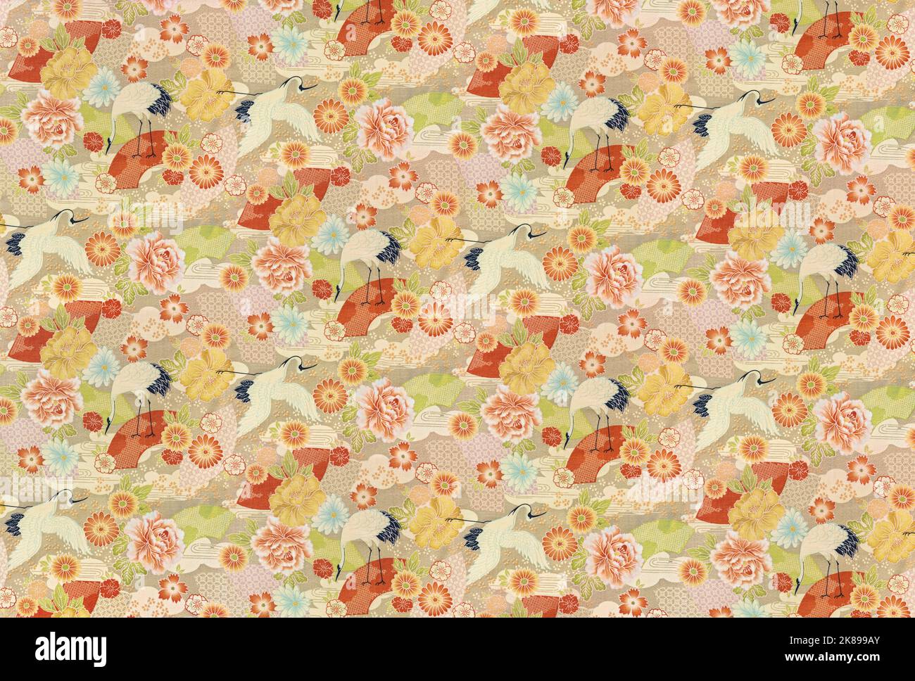 Large detailed photograph of a seamless pattern design depicting a ...