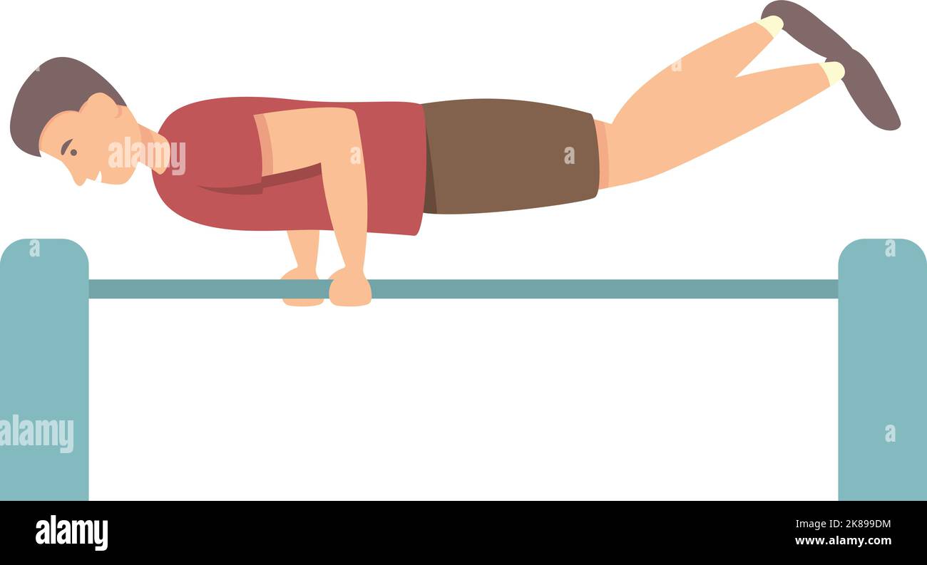 Workout sport icon cartoon vector. Training exercise. Person body Stock ...