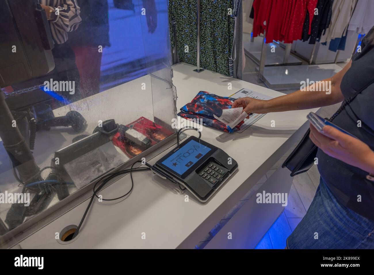 Woman holding check hi-res stock photography and images - Alamy