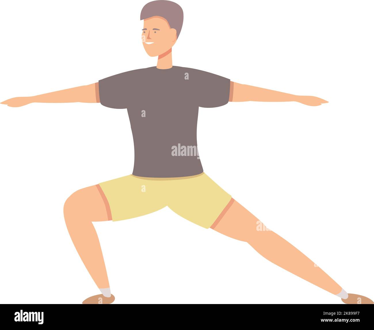 Stretch exercise icon cartoon vector. Street workout. Gym training ...