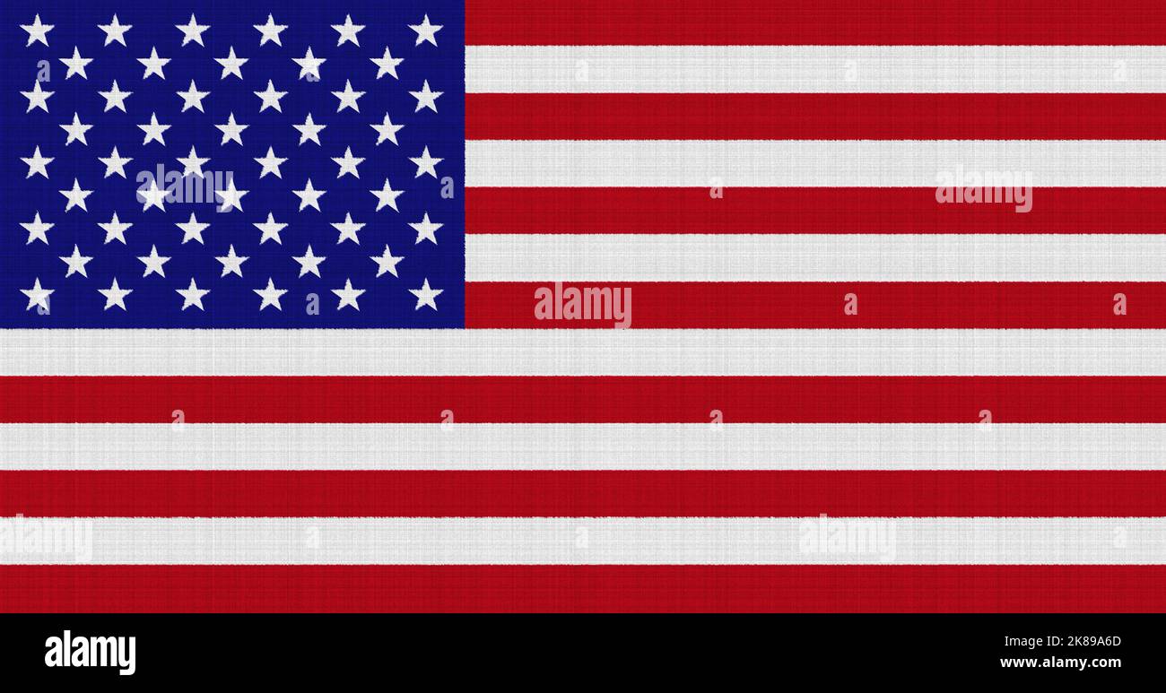 Flag of the United States of America on a fabric texture Stock Photo ...