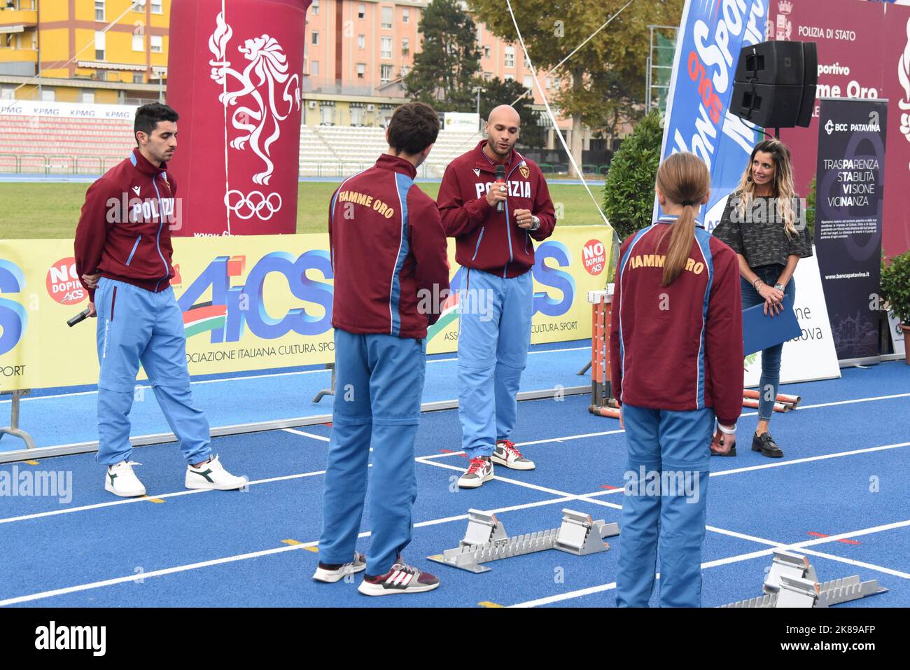 Colbachini Stadium, Padova, Italy, October 21, 2022, Jacobs and Stano ...