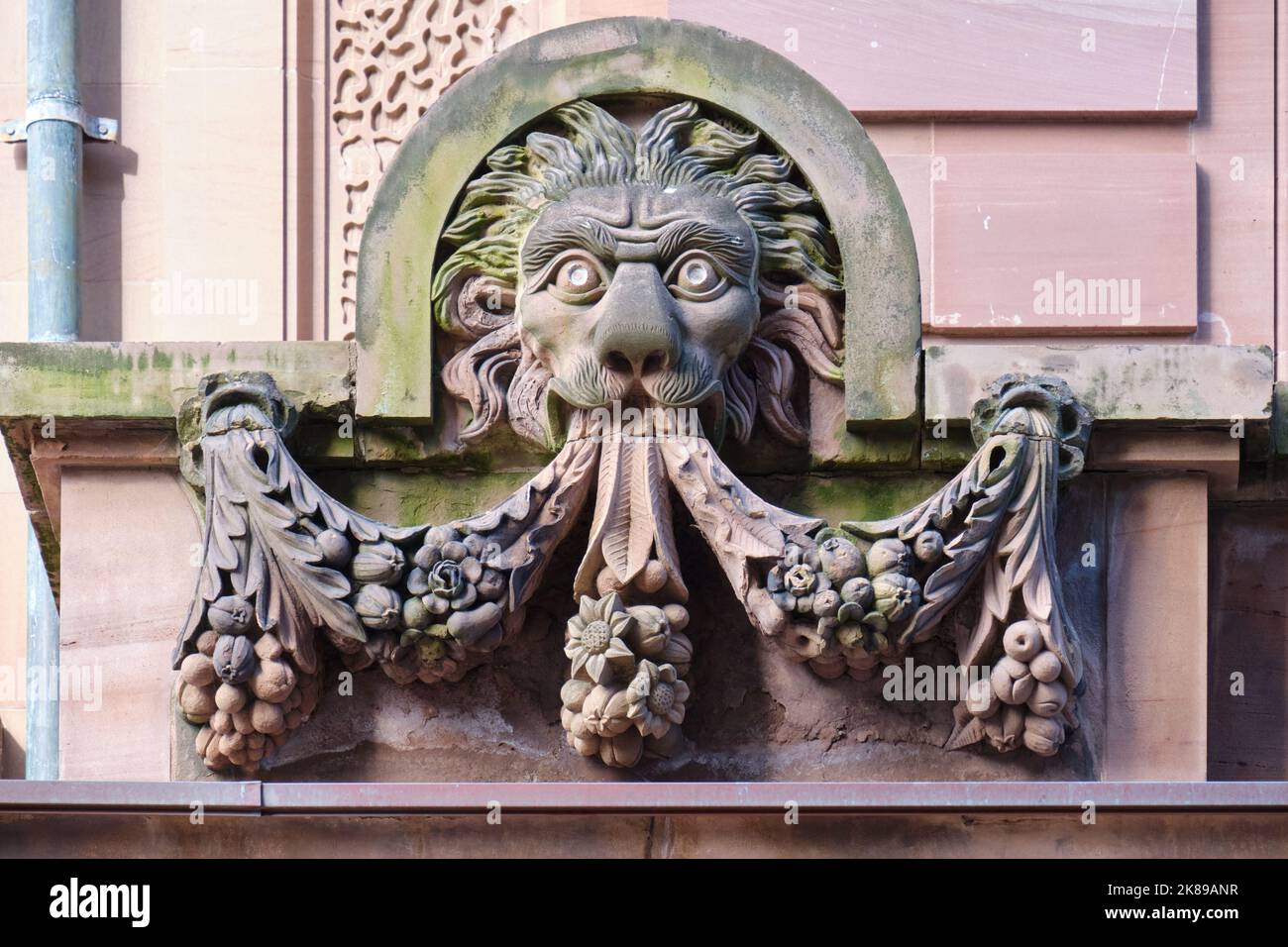 lion ornamental building feature Stock Photo - Alamy