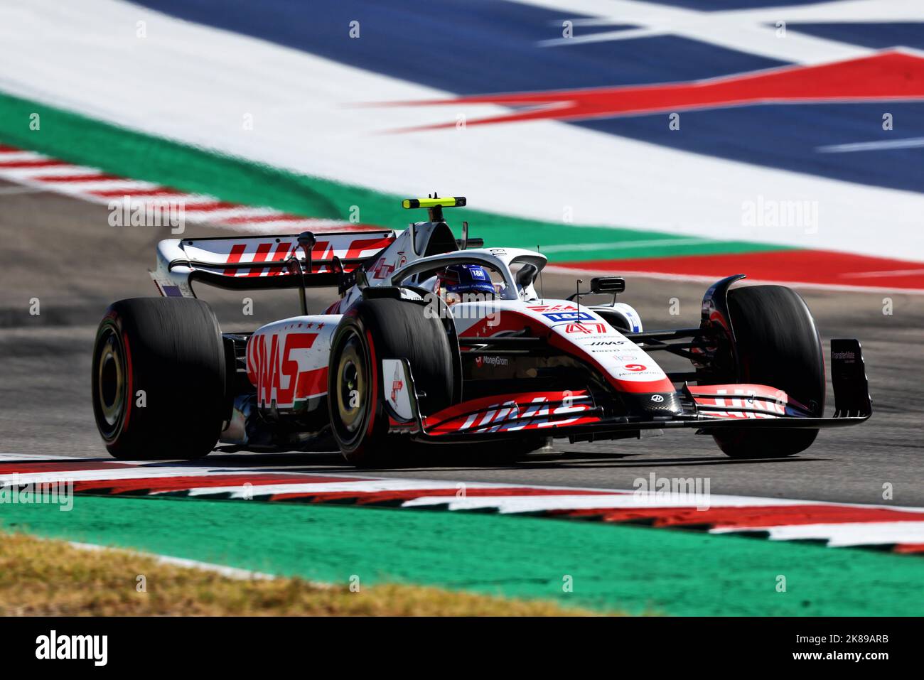 Austin, Texas, USA. 21st Oct 2022. Mick Schumacher (GER) Haas VF-22 ...