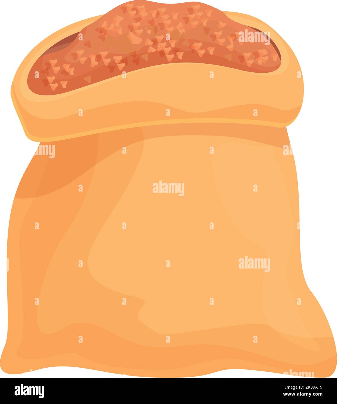 Buckwheat Sack Icon Cartoon Vector Cereal Plant Grain Seed Stock