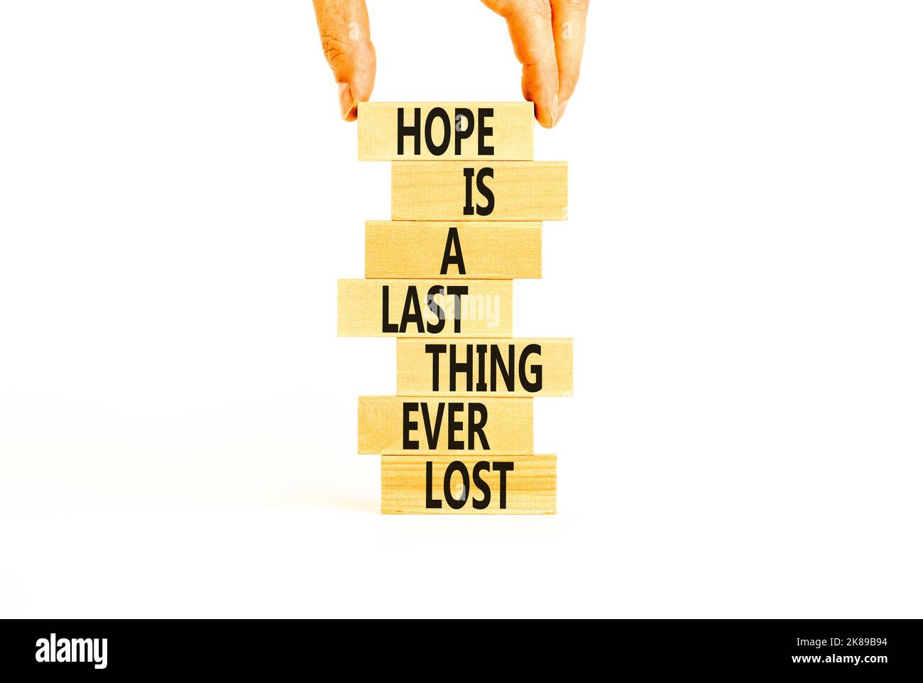 Do not lost hope symbol. Concept words Hope is a last thing ever lost ...