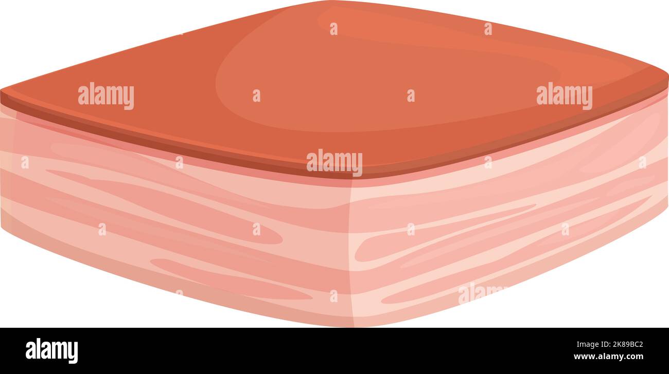 Pork meat icon cartoon vector. Steak ham. Chicken fat Stock Vector ...