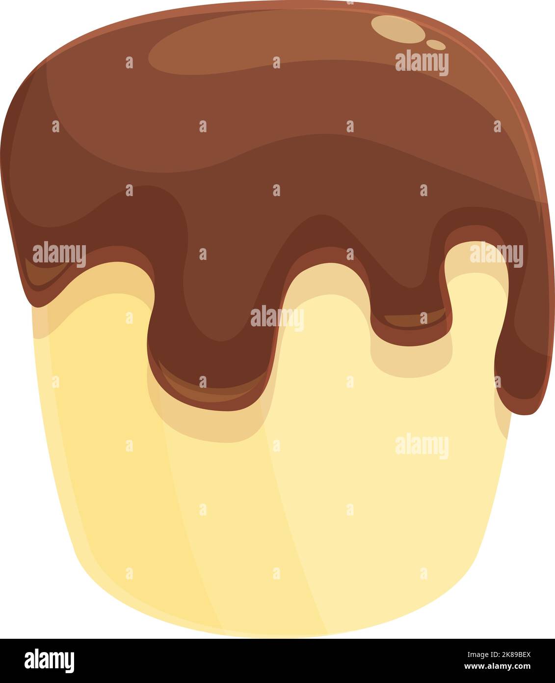 Chocolate marshmallow icon cartoon vector. Sweet camp. Roasting stick ...