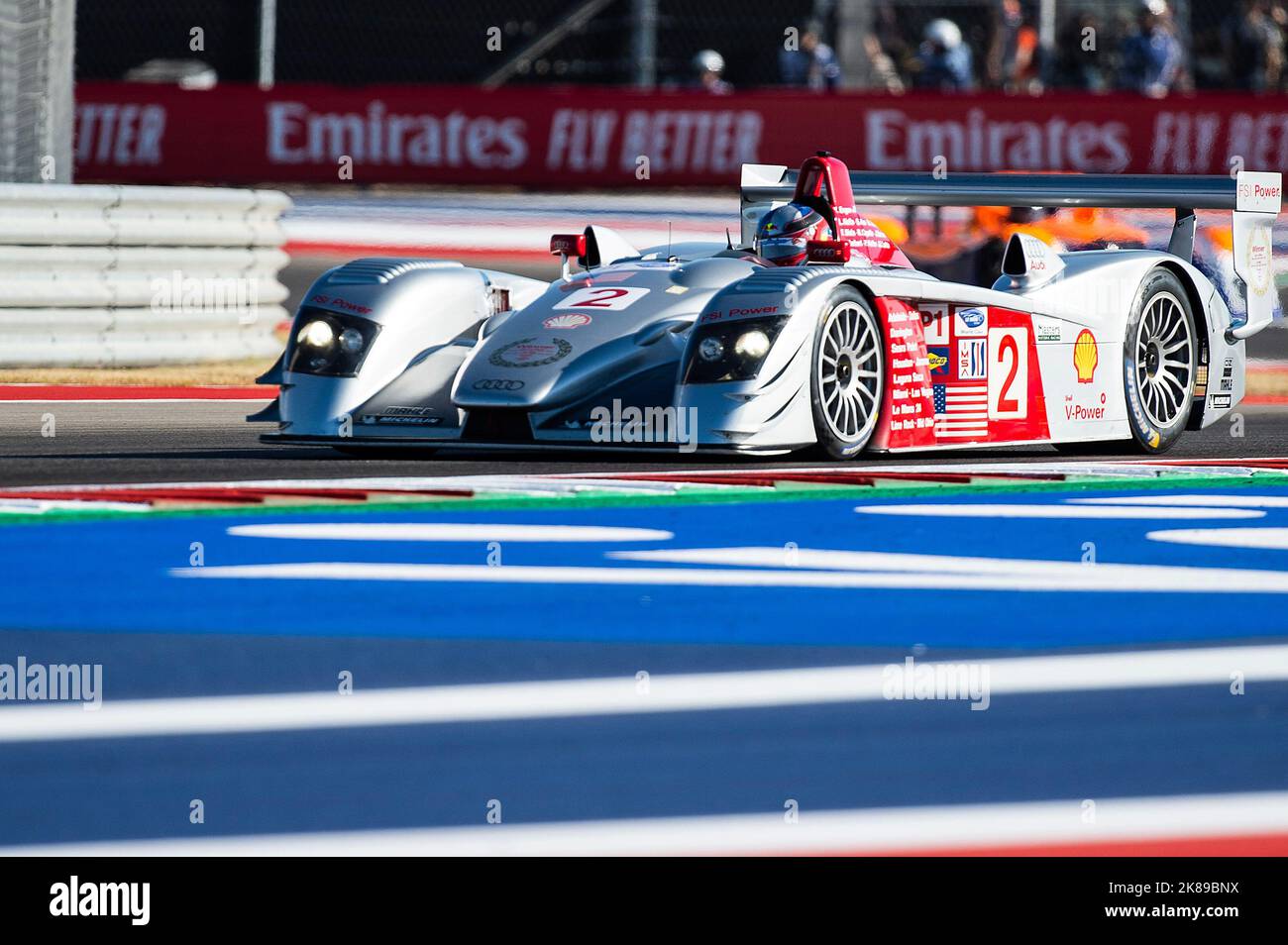 October 21, 2022: Travis Engen #02 Audi R8 LMP1 on track for the ...