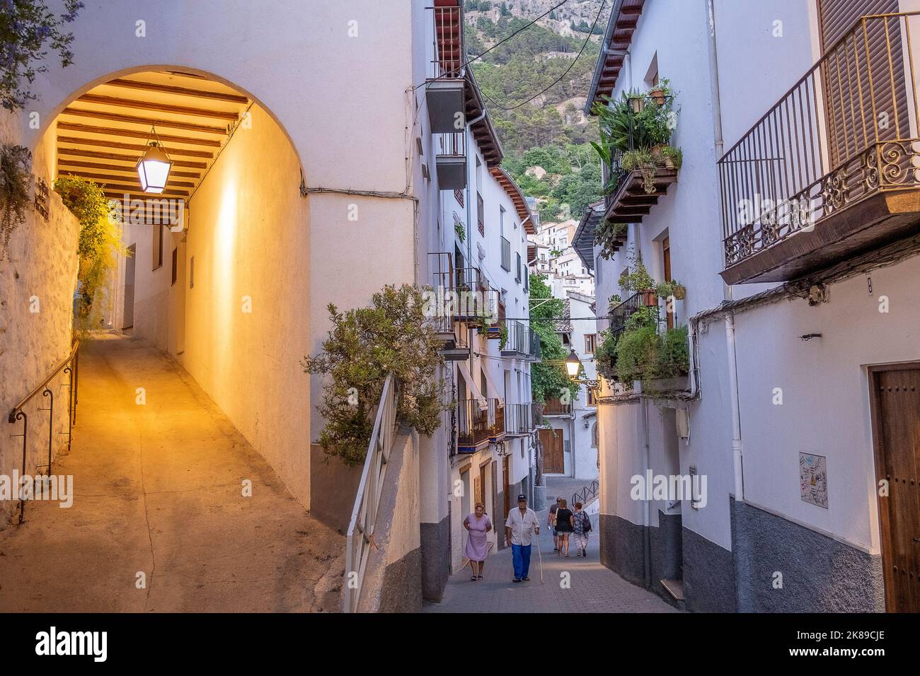 José Salcedo Cano street, in Cazorla, province of Jaen, in Andalusia ...