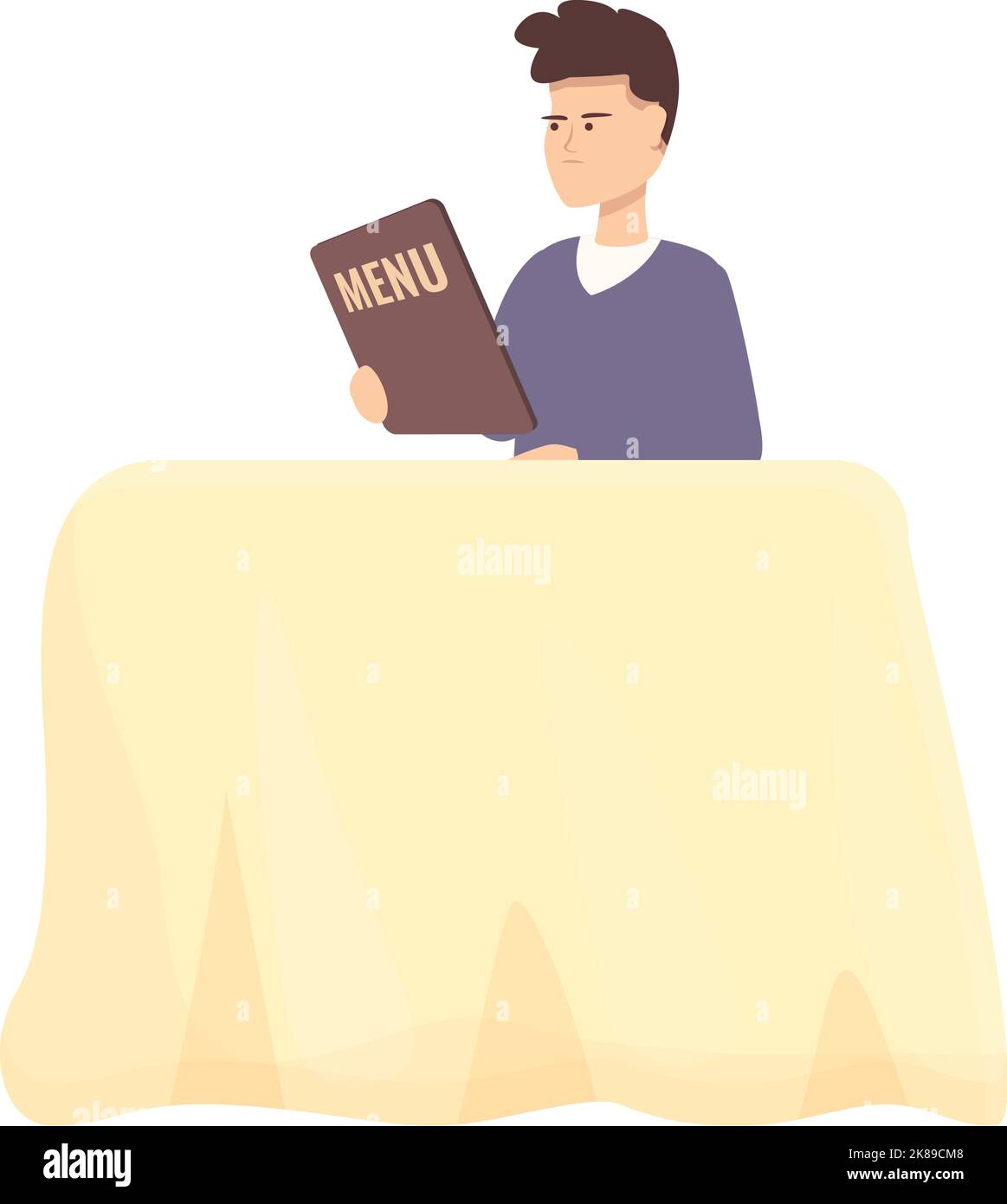 Restaurant menu icon cartoon vector. Food critic. Safety cooking Stock ...