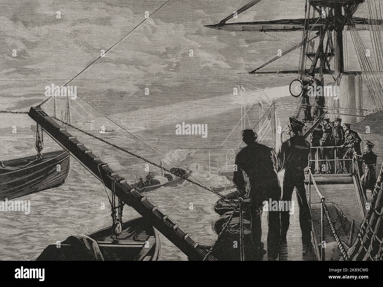 Exploration of the sea using electric light in search of hidden ...