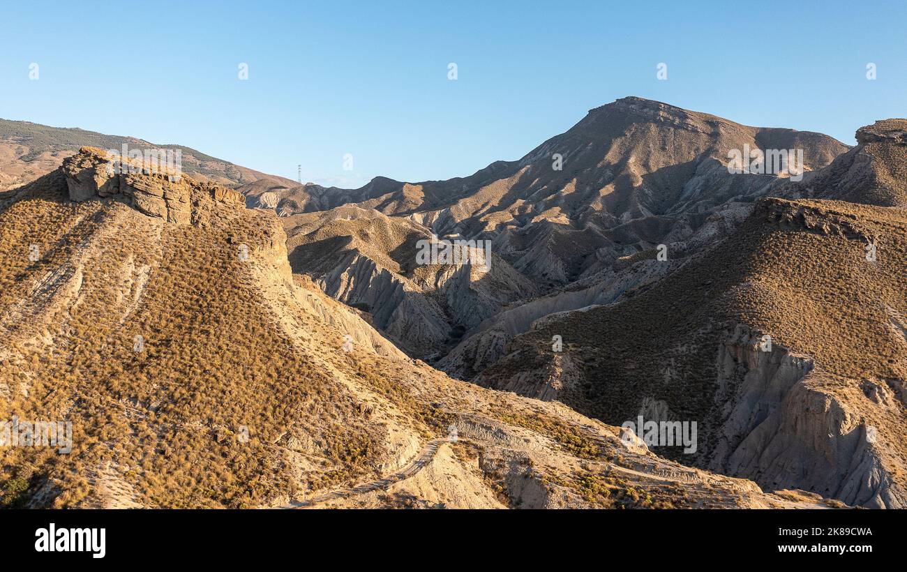 Tabernas Desert Natural Park, Tabernas, Almeria Province, Andalusia ...
