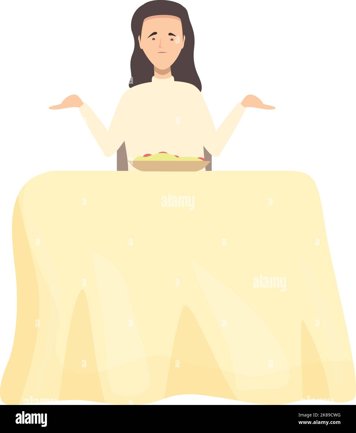 Sad food critic icon cartoon vector. Review food. Certificate cook ...