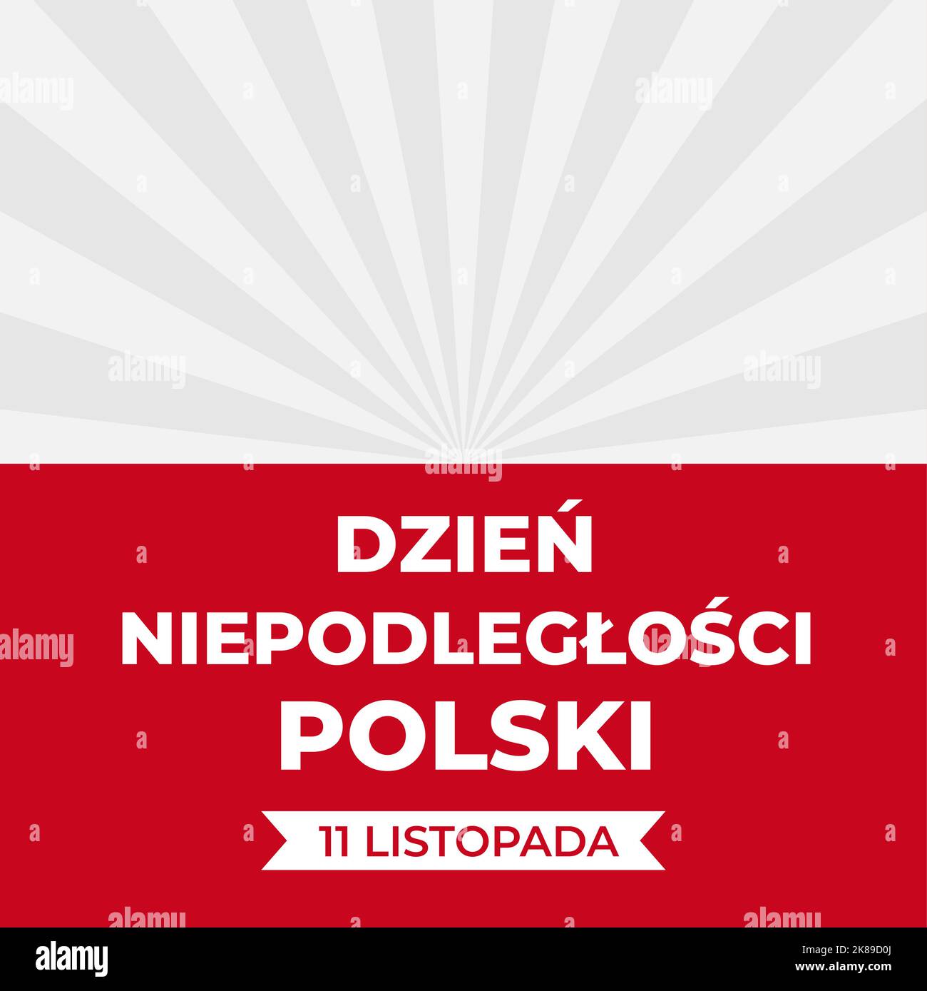 Poland Independence typography poster in Polish language. National ...