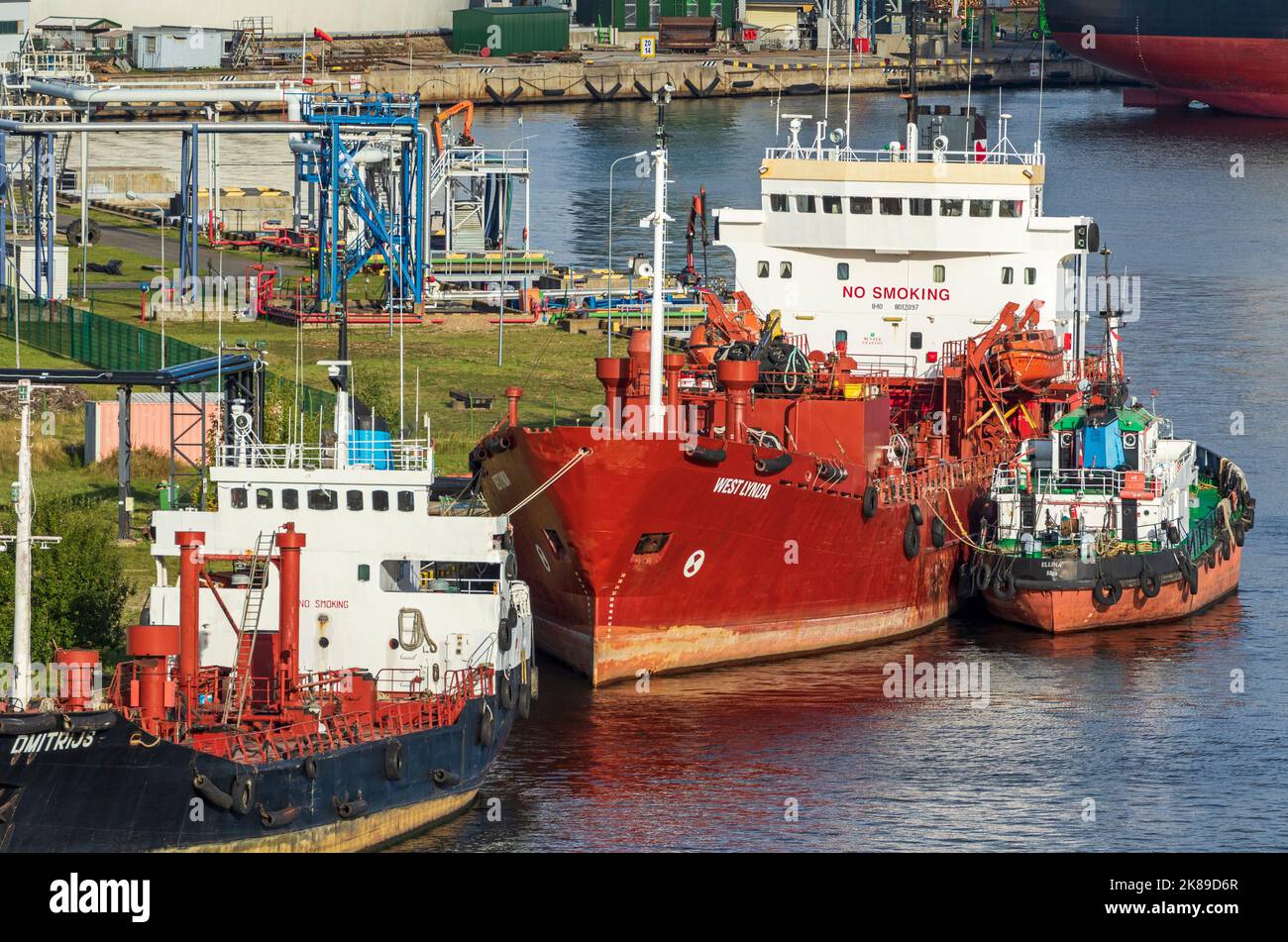 Commercial Port, Riga, Latvia, Europe Stock Photo - Alamy