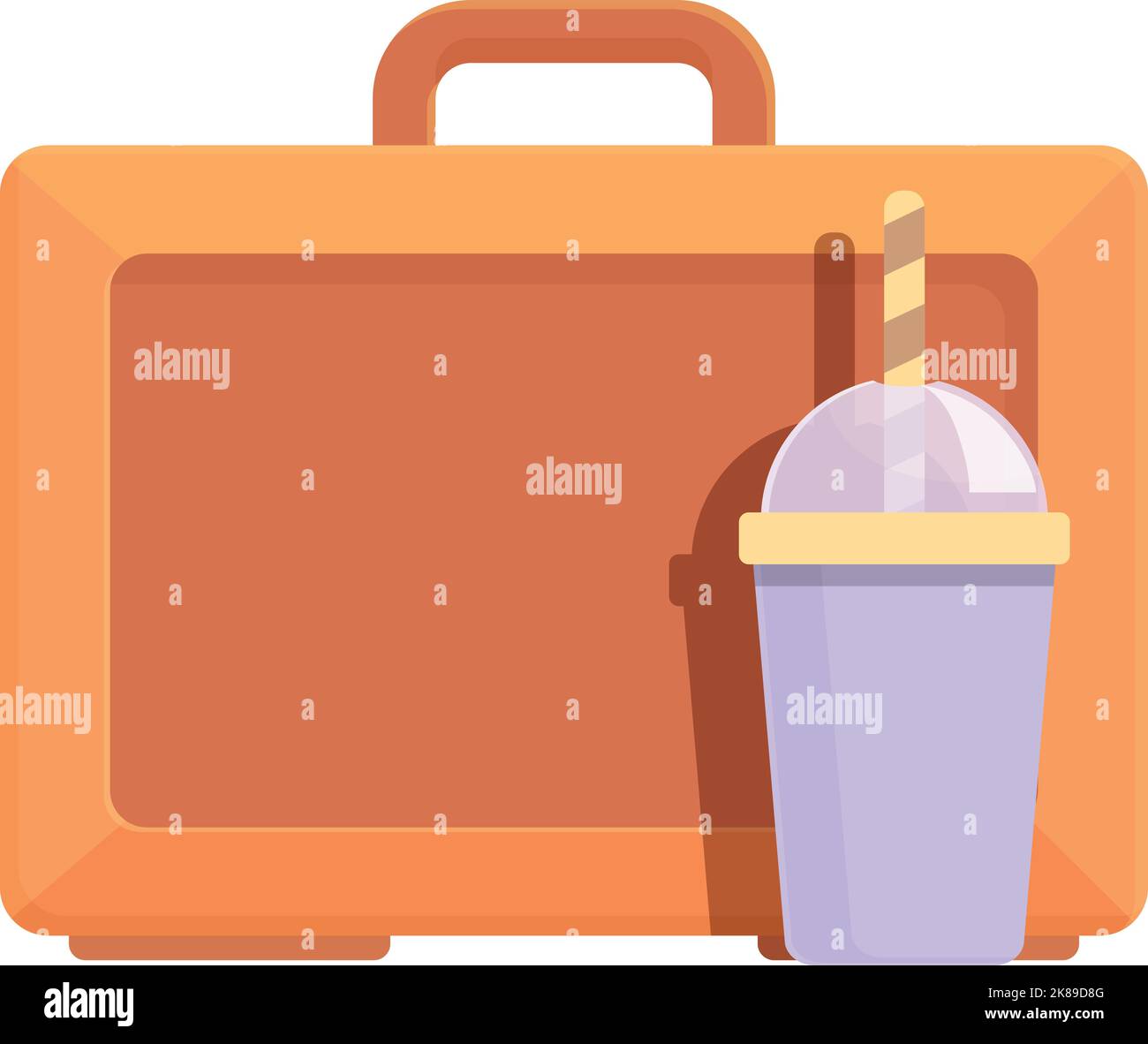 Juice snack icon cartoon vector. Box food. School meal Stock Vector ...