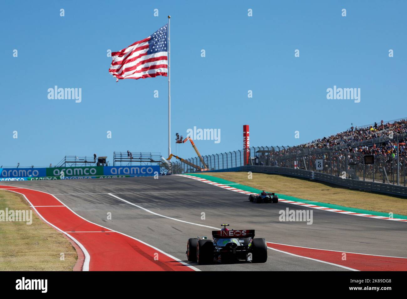 Mercedes f1 team flag hi-res stock photography and images - Alamy