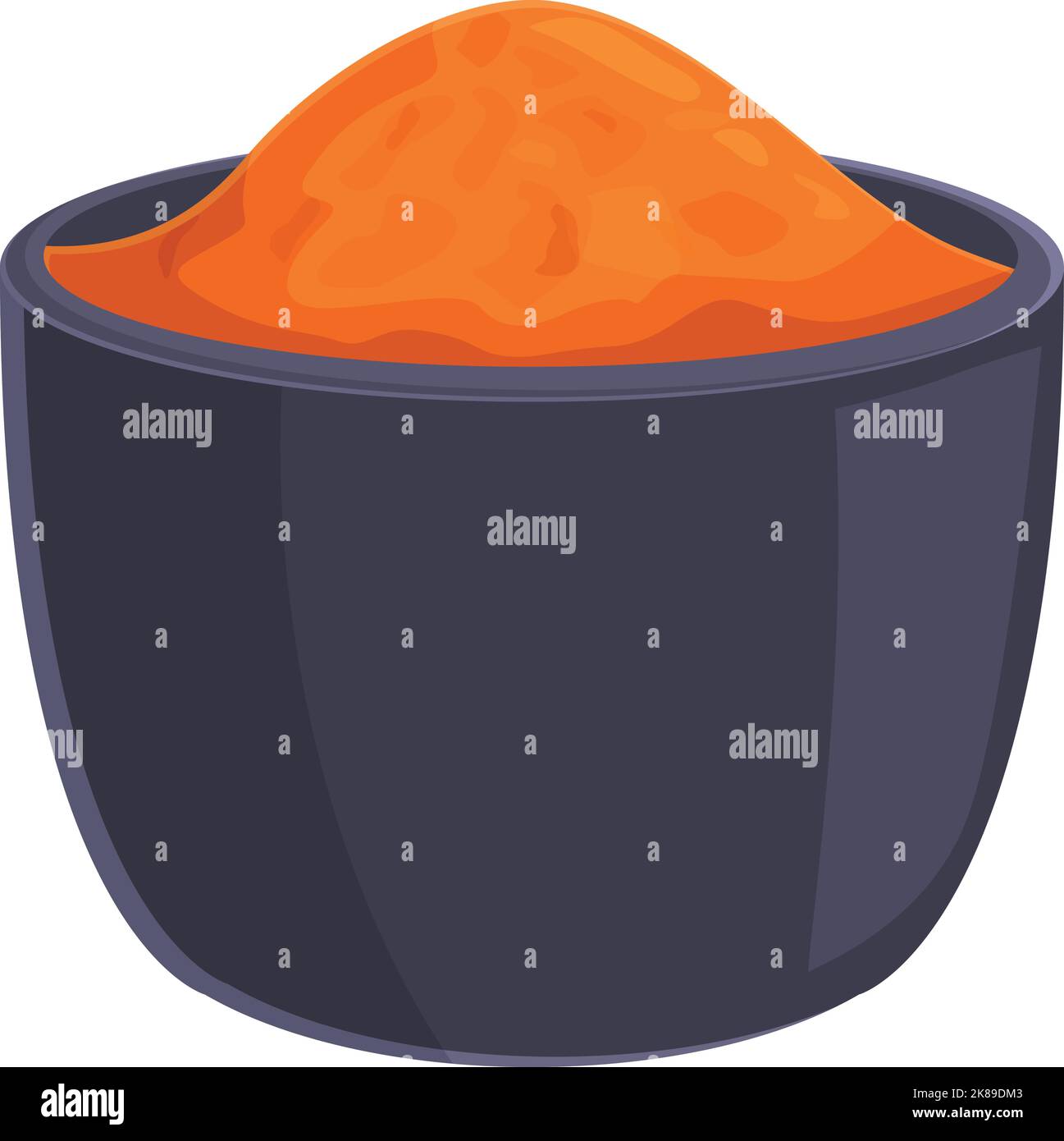 Powder food icon cartoon vector. Spice gincer. Curry turmeric Stock ...