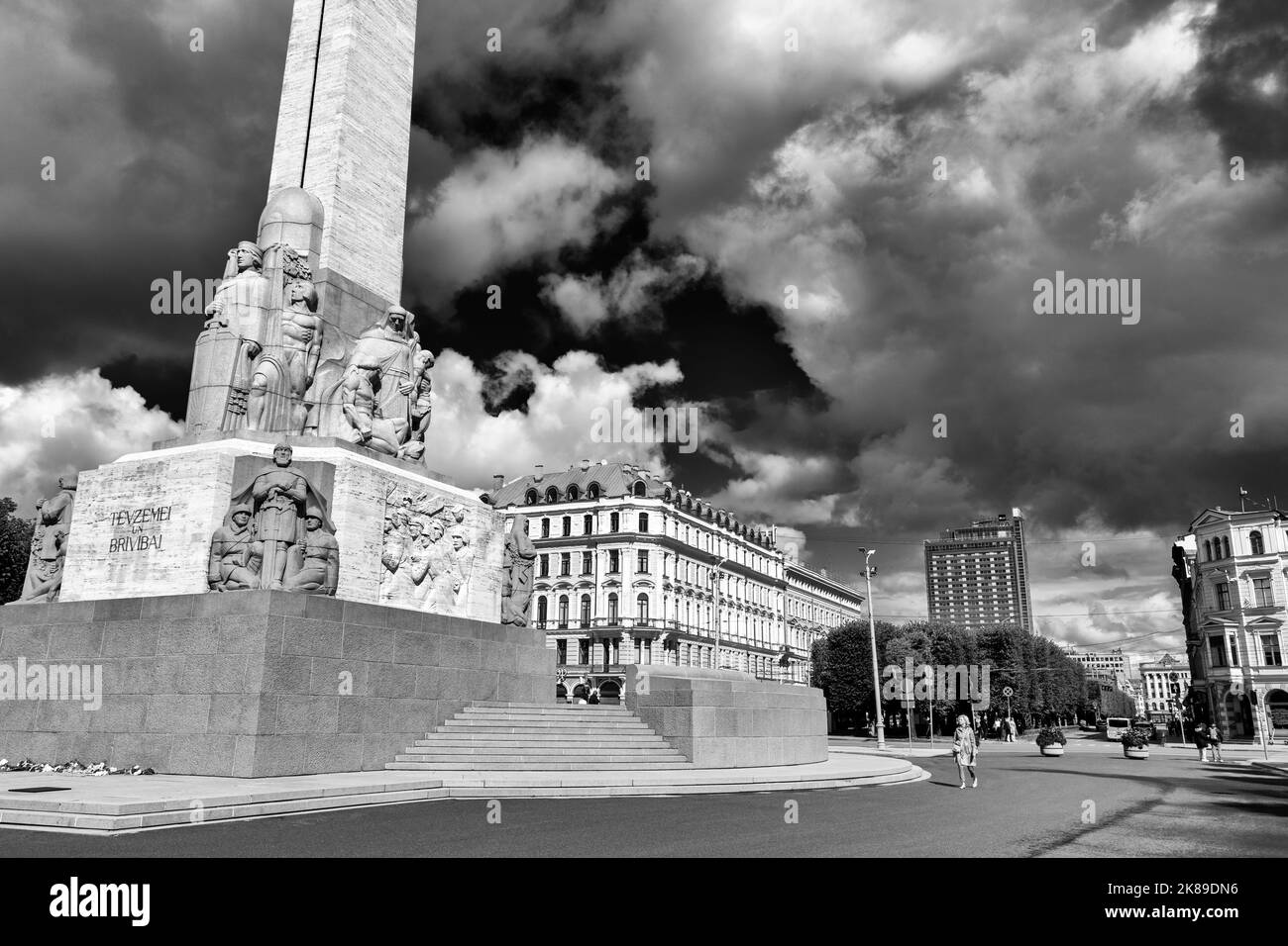 The Freedom Monument, Riga, Latvia, Europe Stock Photo - Alamy