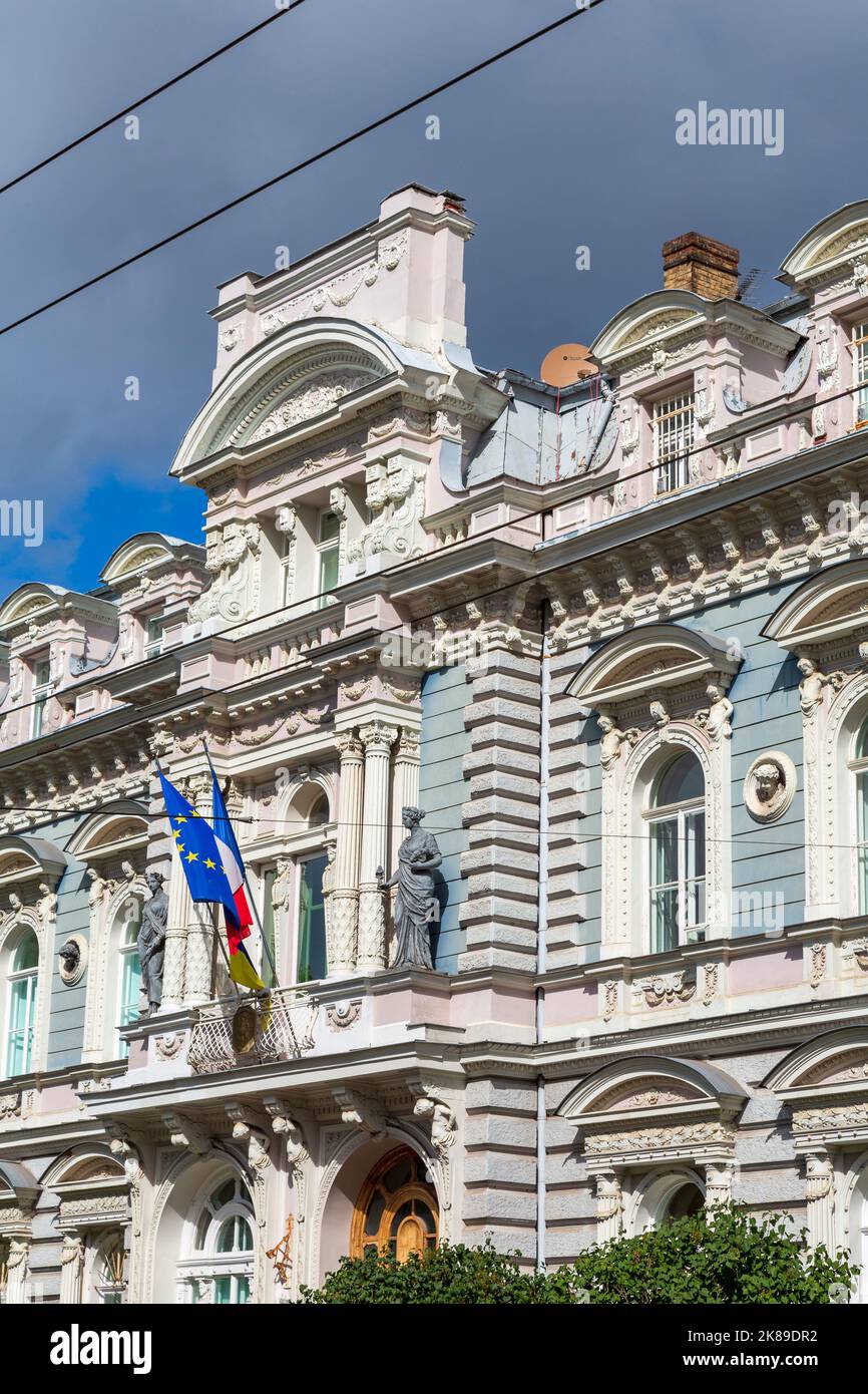 French Embassy, Riga, Latvia, Europe Stock Photo - Alamy
