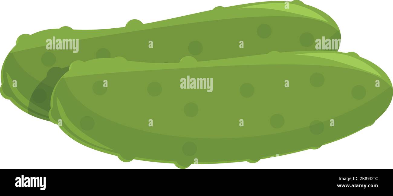 Green cucumber icon cartoon vector. Plant flower. Nature food Stock ...