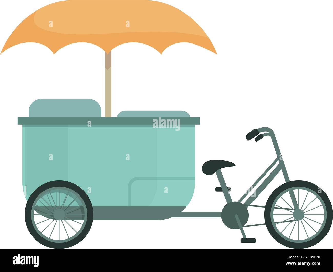 Bike food icon cartoon vector. Street truck. Shop coffee Stock Vector ...