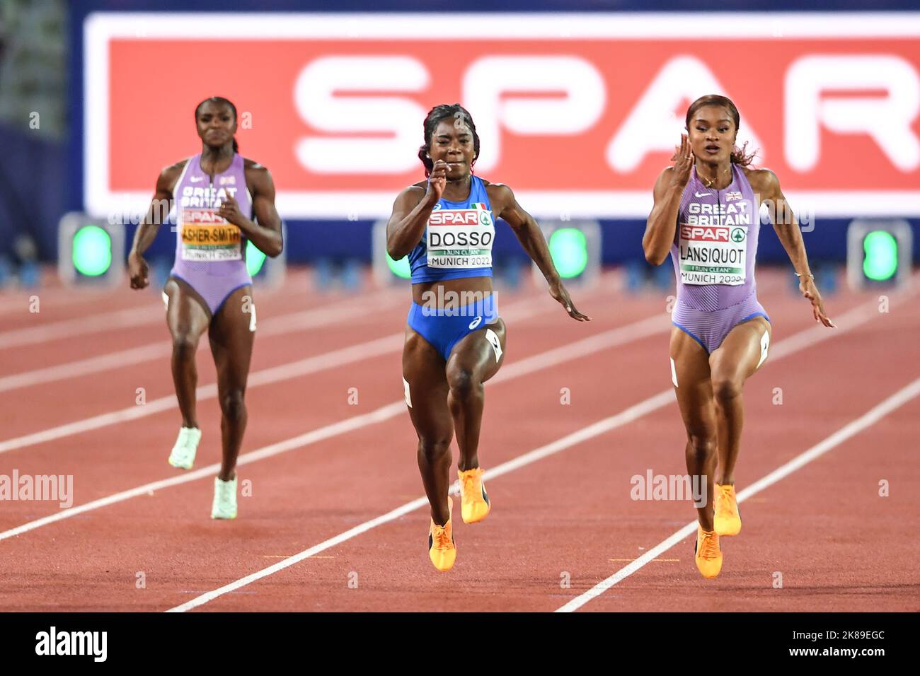 Zaynab Dosso (Italy), Imani-Lara Lansiquot (Great Britain). 100m Women ...
