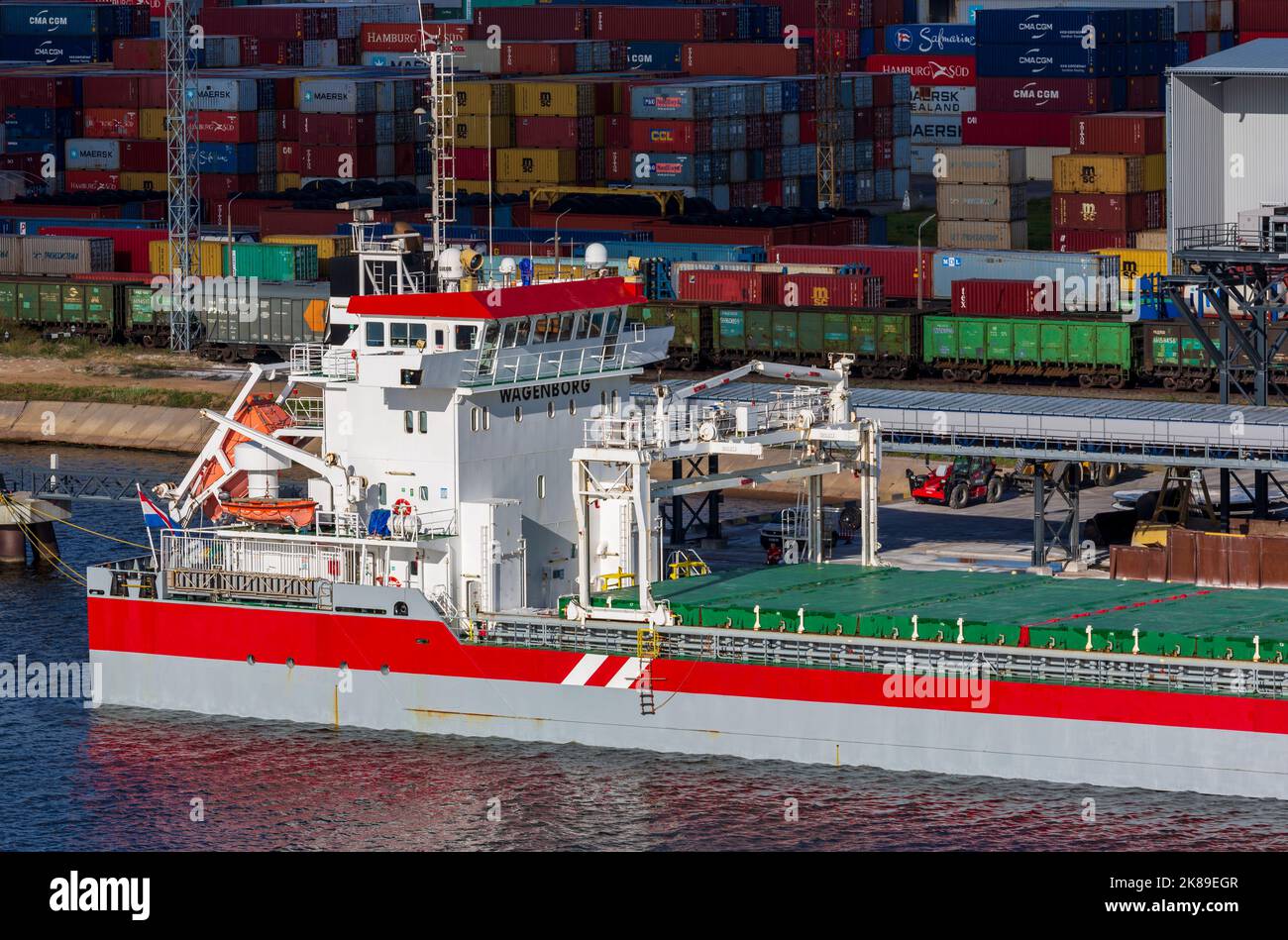 Baltic Container Terminal, Riga, Latvia, Europe Stock Photo - Alamy