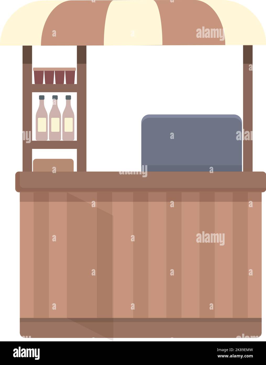 Car park outside coffee shop Stock Vector Images - Alamy