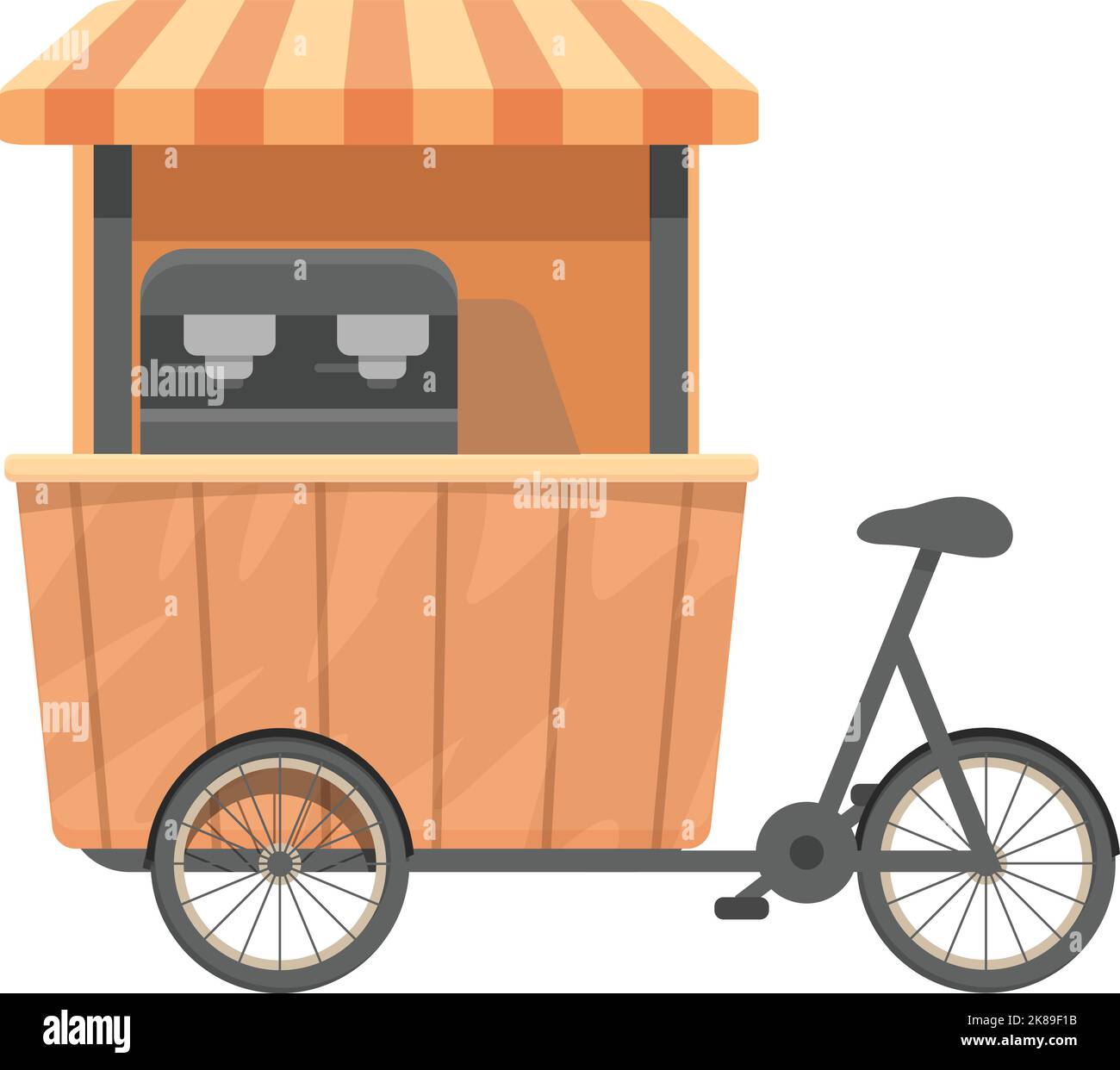 Mobile coffee bike Cut Out Stock Images & Pictures - Alamy
