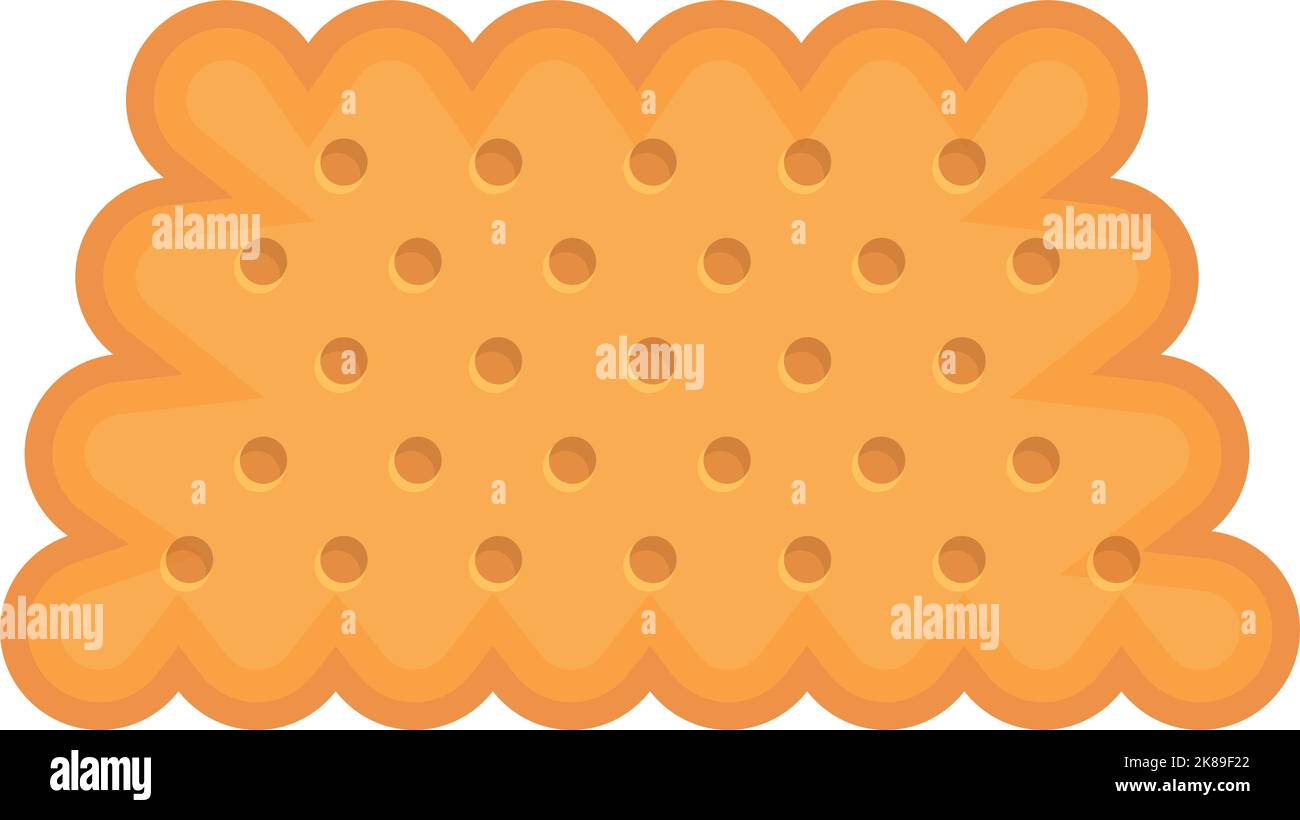 Cracker food icon cartoon vector. Cookie cake. Snack chip Stock Vector ...