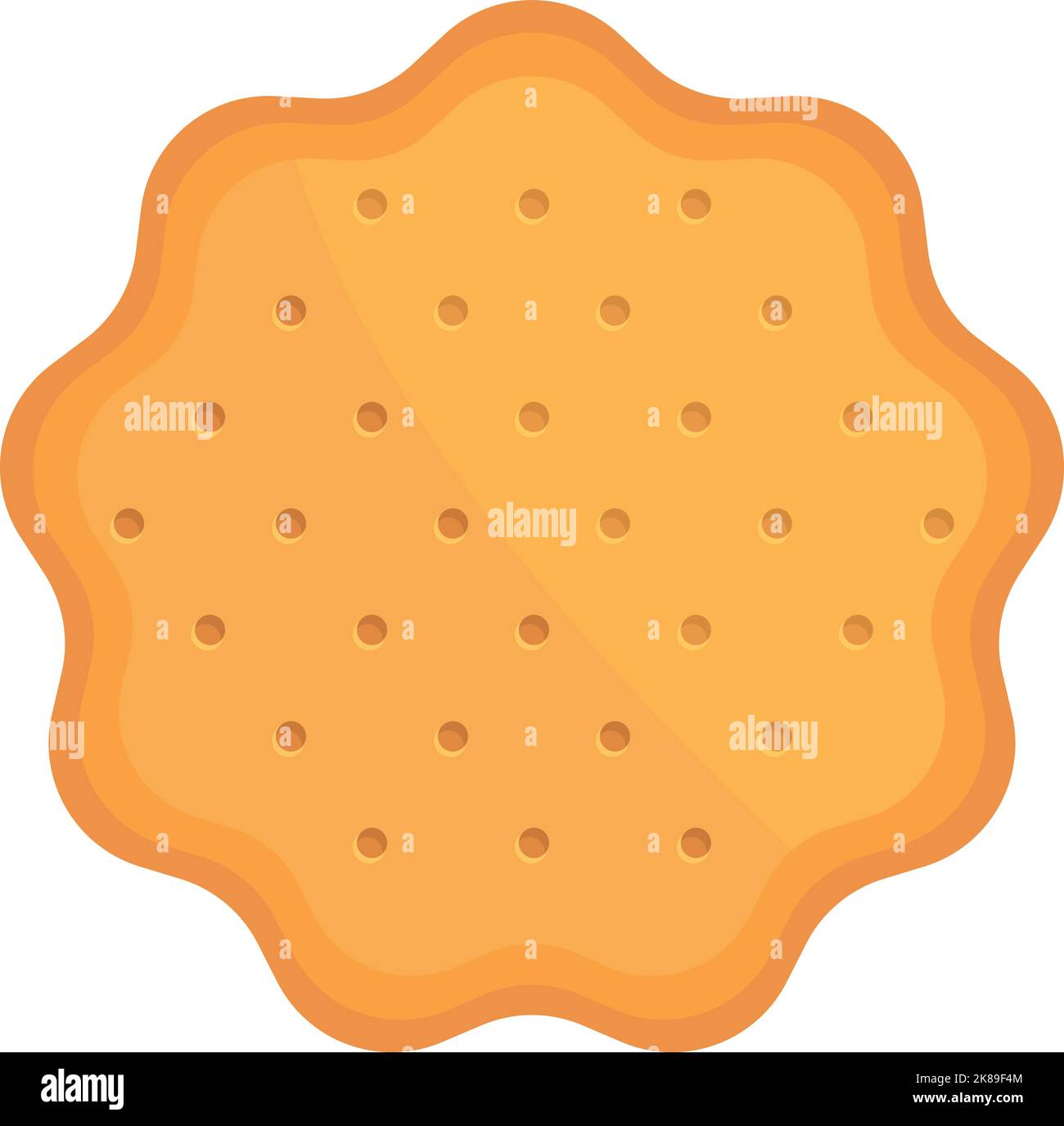 Biscuit cracker icon cartoon vector. Chip sweet. Time dry Stock Vector ...