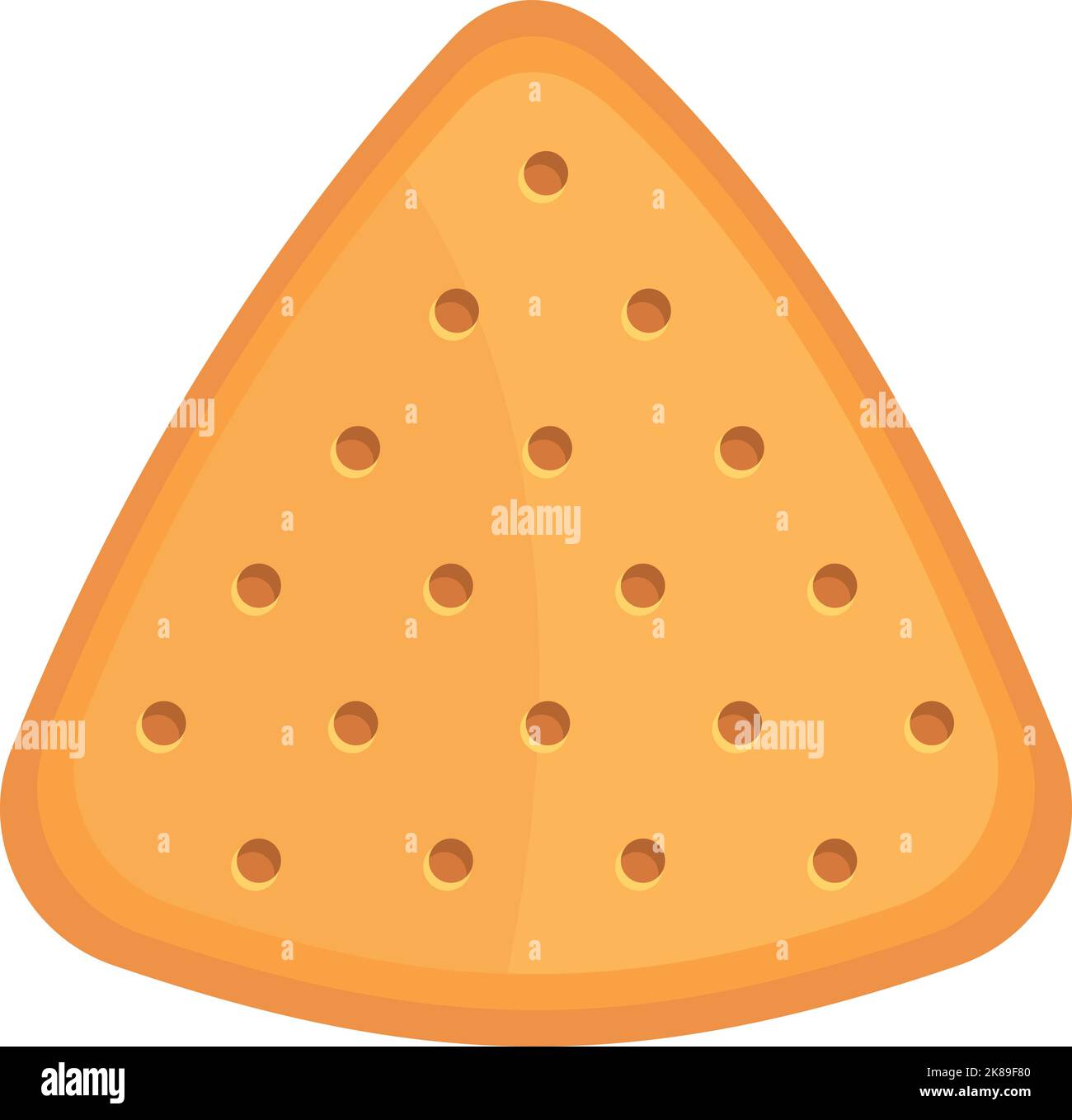 Sweet biscuit icon cartoon vector. Cracker food. Snack time Stock ...