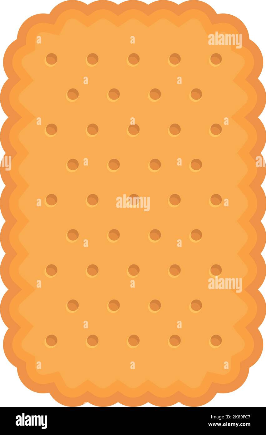 Sweet cracker icon cartoon vector. Cookie food. Biscuit snack Stock ...