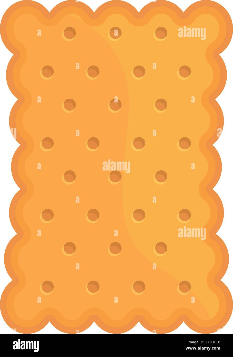 Cracker icon cartoon vector. Cookie food. Cake snack Stock Vector Image ...