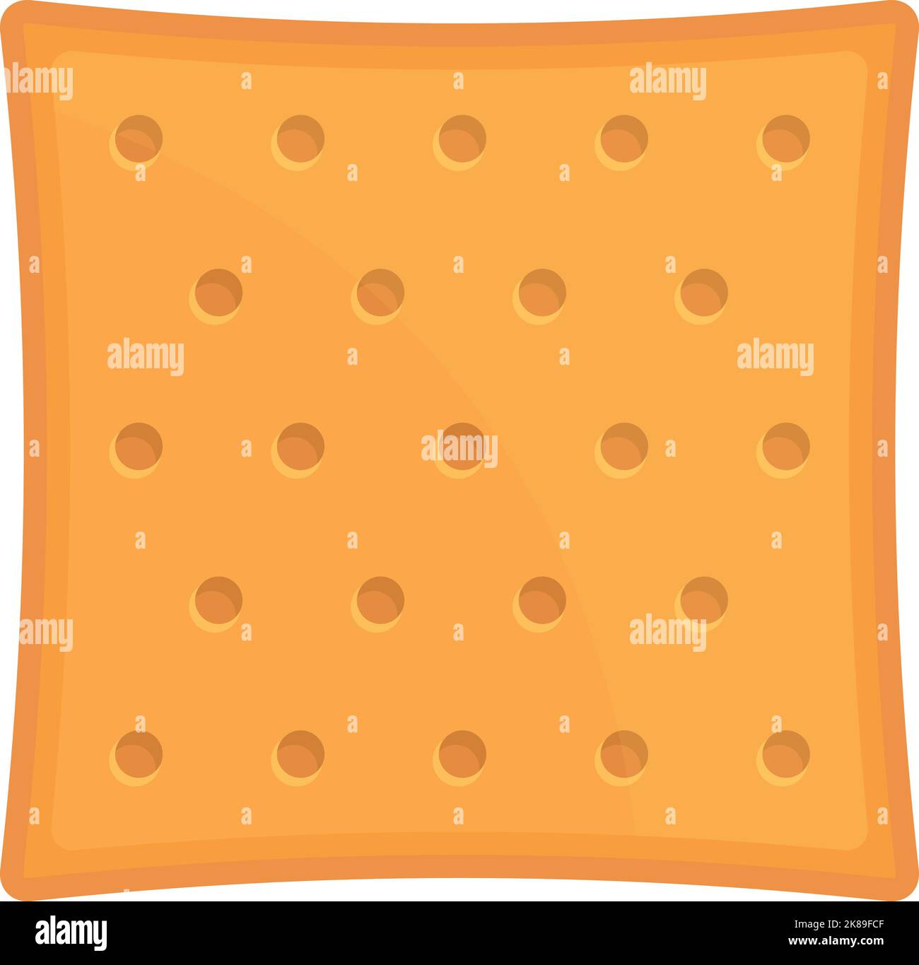 Square snack icon cartoon vector. Sugar chip. Square healthy Stock ...