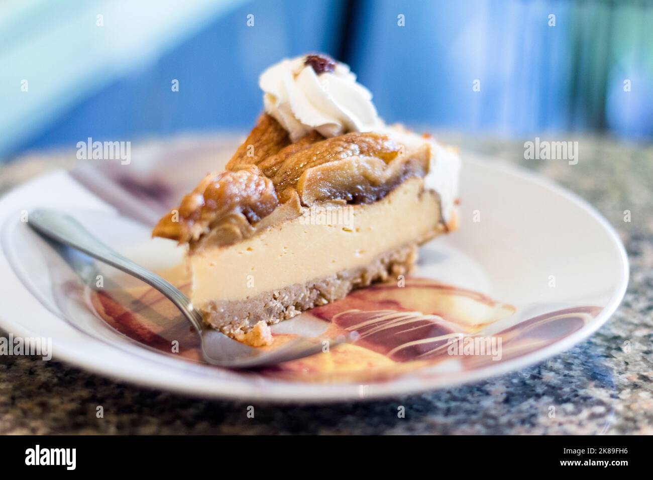 Cake slice at a cafe in the Philippines Stock Photo - Alamy