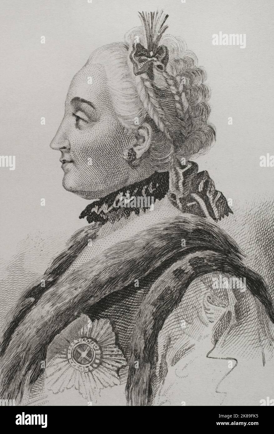 Catherine the Great or Catherine II Stock Photo - Alamy