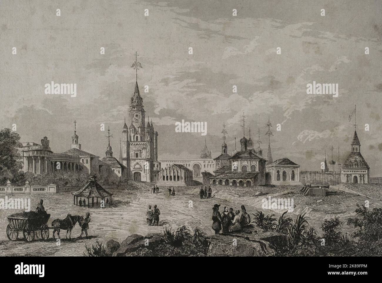 The Sacred Gate of the Kremlin and its surrounding Stock Photo - Alamy