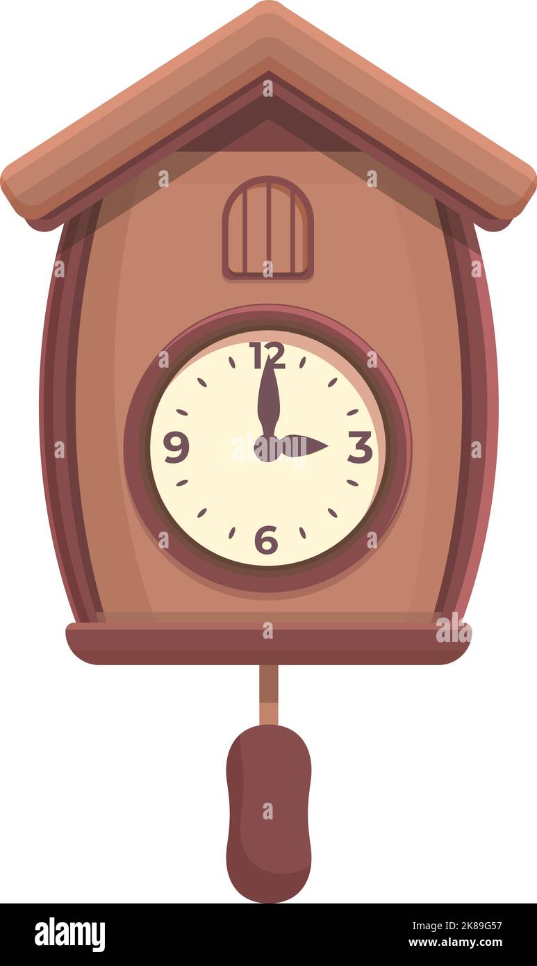 Clock icon cartoon vector. Old watch. Wall time Stock Vector Image ...