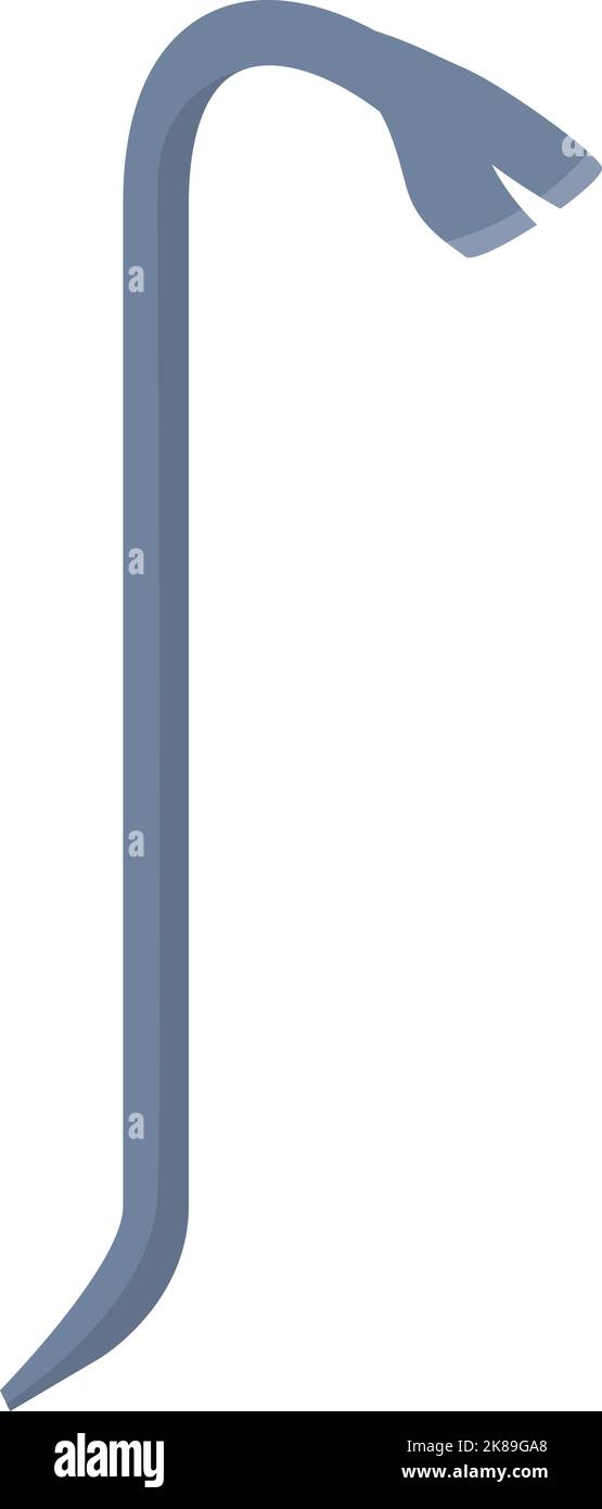 Crowbar tool Stock Vector Images - Alamy
