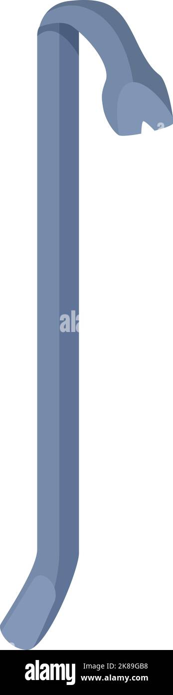 Stealing crowbar icon cartoon vector. Hand tool. Crime claw Stock ...