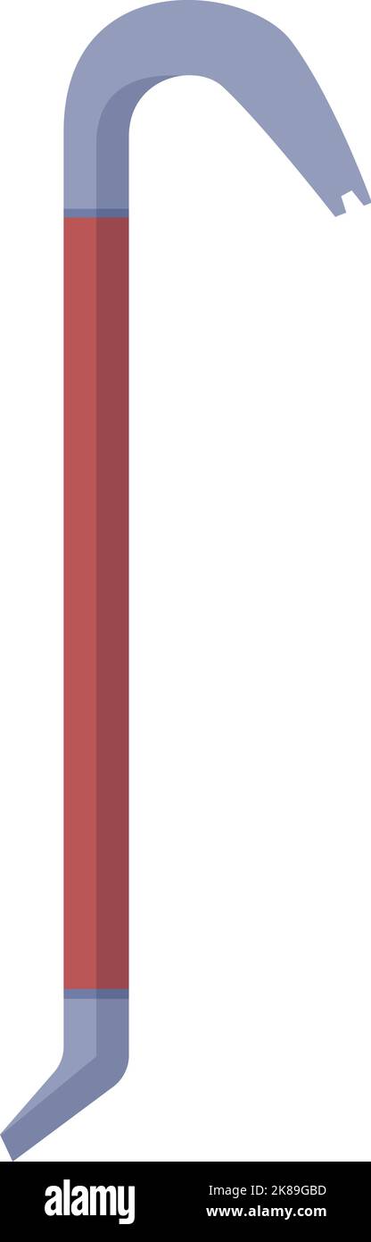 Hand crowbar icon cartoon vector. Design metal. Crime tool Stock Vector ...