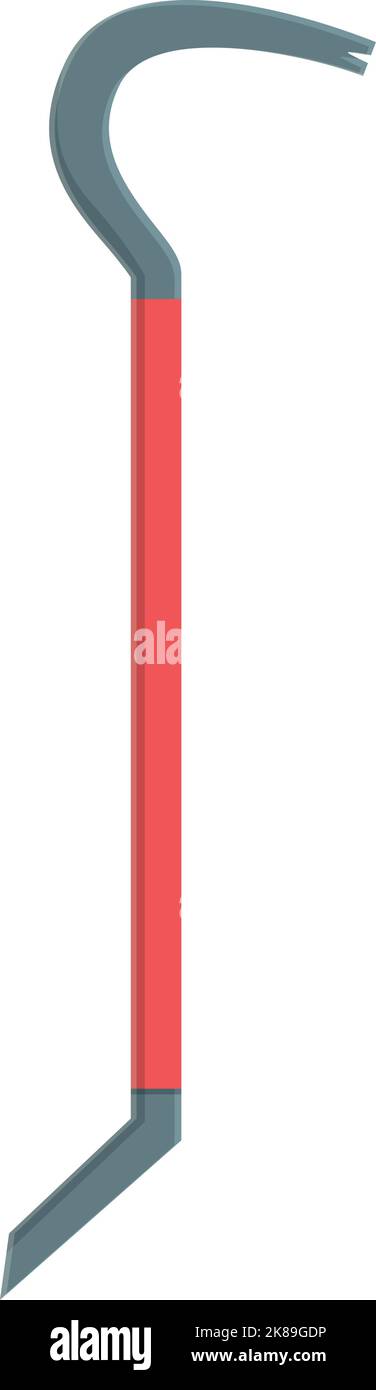 Pry crowbar icon cartoon vector. Work metal. Crime claw Stock Vector ...