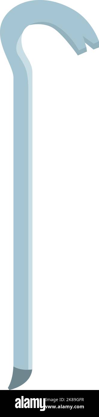 Safety crowbar icon cartoon vector. Metal work. Crime claw Stock Vector ...