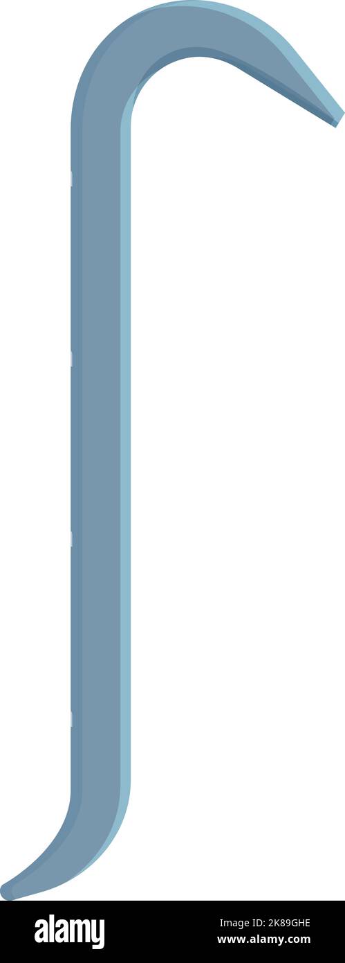 Steal crowbar icon cartoon vector. Tool stealing. Metal work Stock ...