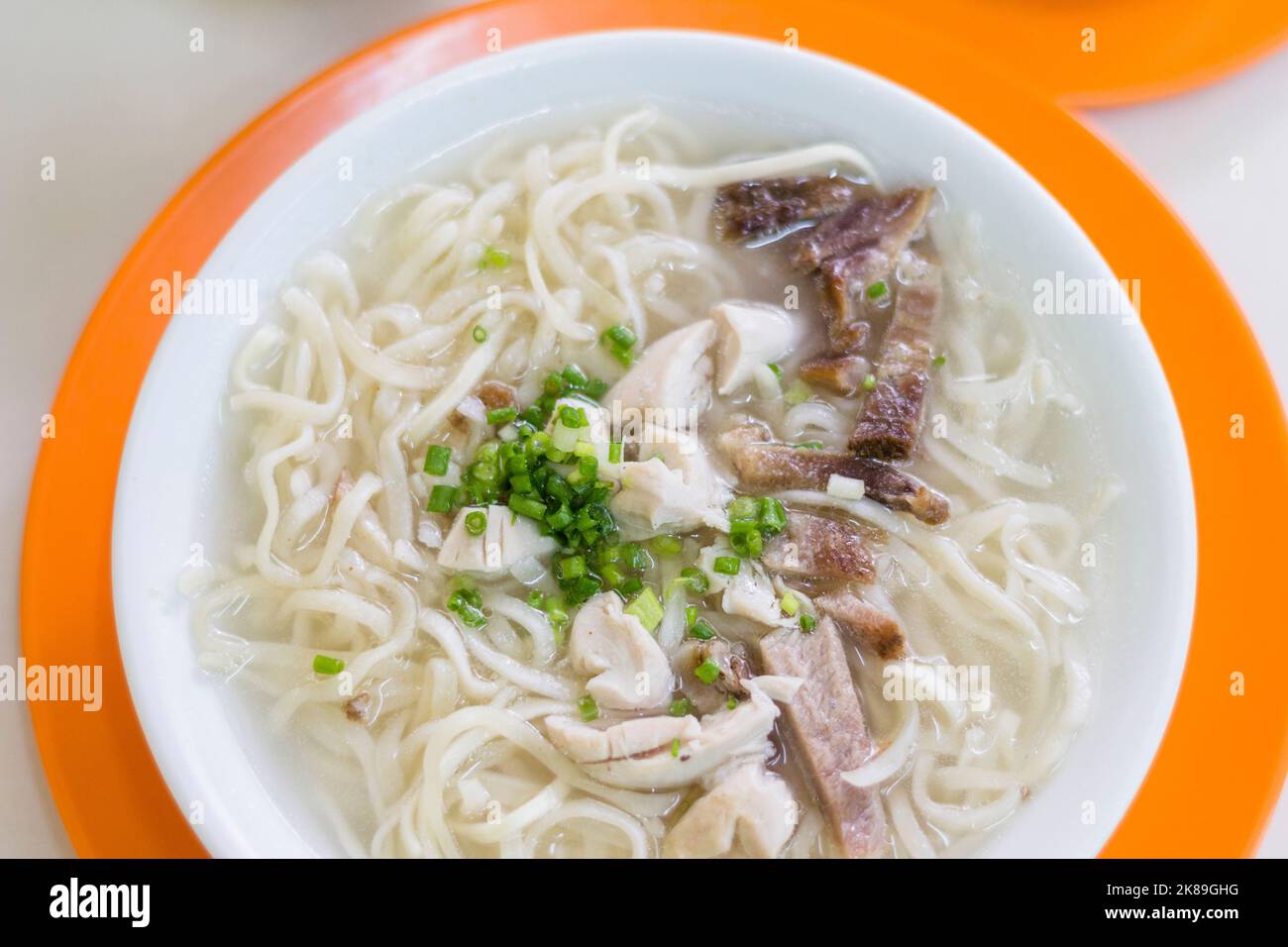 A bowl of mami, or noodle soup at a local restaurant in Manila ...