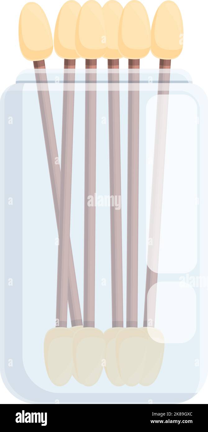 Sterile swab icon cartoon vector. Ear stick. Eco pick Stock Vector ...